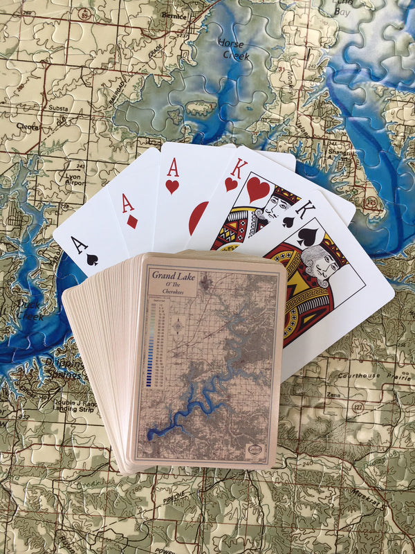 Grand Lake Playing Cards - Gallup Map