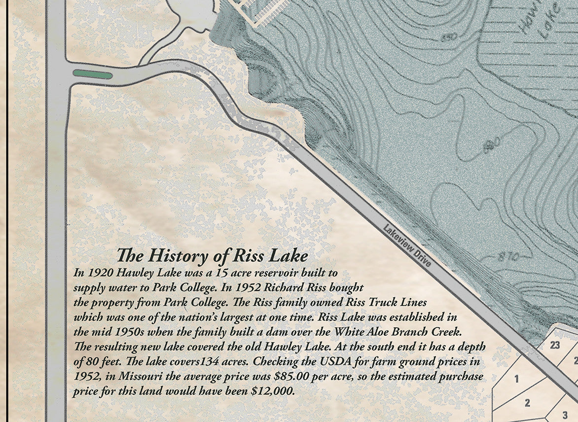 Riss Lake - Gallup Map