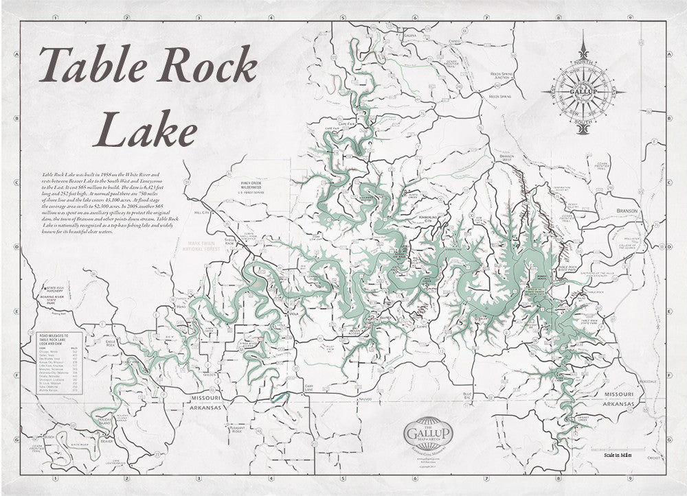 Mapa Del Lago Table Rock Para Descargar Effects Of Structure And