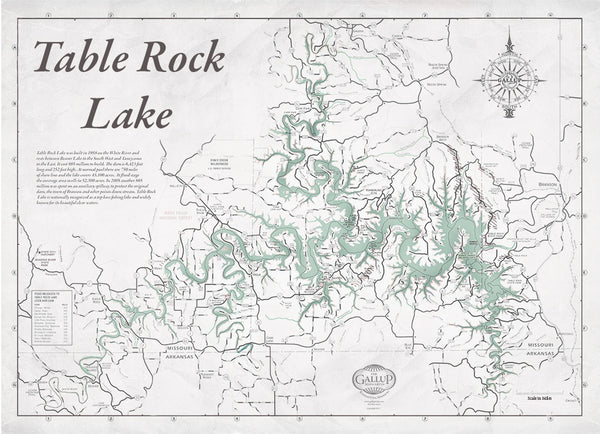 Table Rock Lake Map Printable Table Rock State Park Trails | Missouri